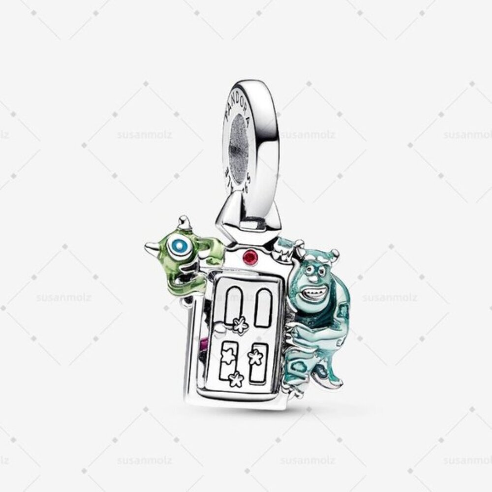 Pandora Disney Pixar Monsters, Inc. Door Dangle Charm - Gem